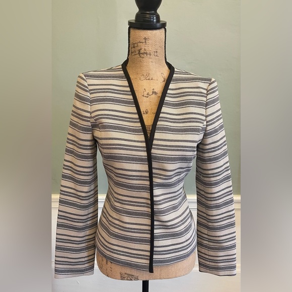 Black Label | Jackets & Coats | Striped Black Label Jacket | Poshmark